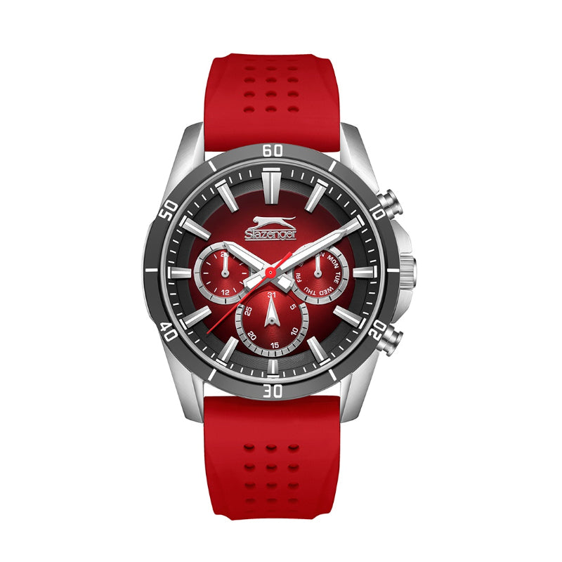 Slazenger Men Red Rubber Analog Red Dial Watch SL092333205 | Buy ...